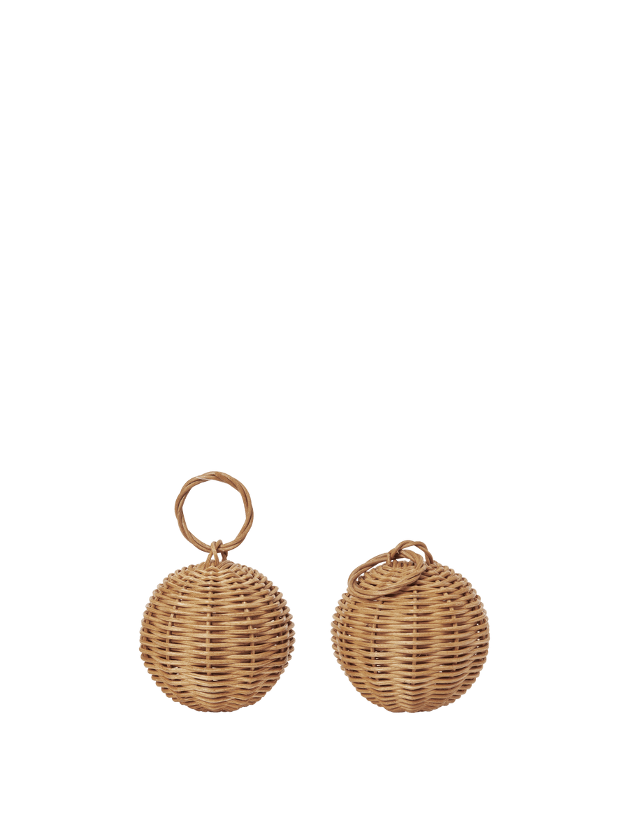 Braided Baubles - Set of 2 - Natural – Ferm Living